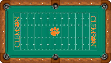 Clemson Tigers 7 foot Custom Pool Table Felt | CueSight.com
