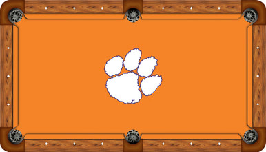 Clemson Tigers 7 foot Custom Pool Table Felt | CueSight.com