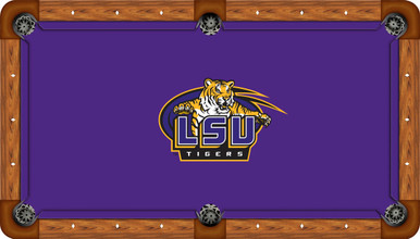 LSU Tigers 7 foot Custom Pool Table Felt | CueSight.com