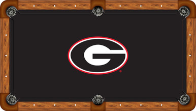 Georgia Bulldogs 7 foot Custom Pool Table Felt | CueSight.com