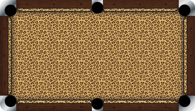 VIVID Leopard 7'/8' Pool Table Felt | CueSight.com