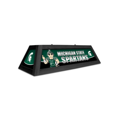 Michigan St. Spartans 42” Spirit Billiard Lamp – Black Frame | CueSight.com