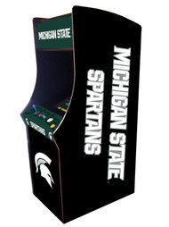 Michigan State Spartans Upright Arcade Game - Pool Cues and Billiard ...