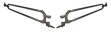 Raw Front Hairpin Radius Rods 27" Mild Steel with Clevis, Tie Rods, and ...
