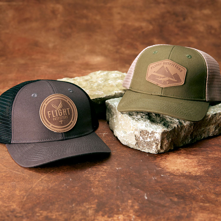 Flight Outfitters Leather Patch Hats - Pilot Stuff Online