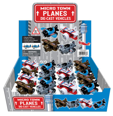 Micro Town Die-Cast Planes - Pilot Stuff Online