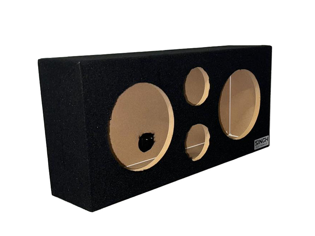 Singh Electronics Dual 8" Midrange & Large Bullet Tweeter Enclosure ...