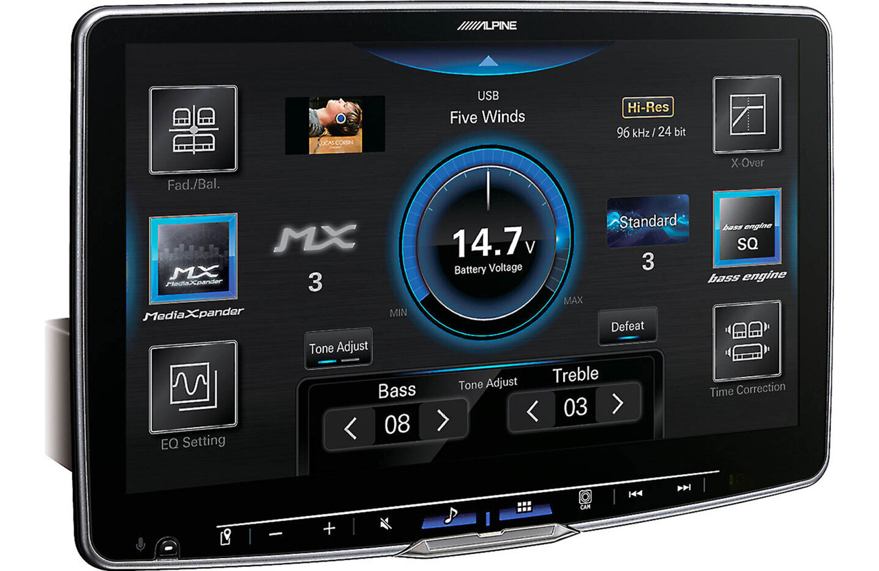 Alpine ILX-F511 Halo11 Multimedia Receiver w/ 11" Touchscreen Display ...