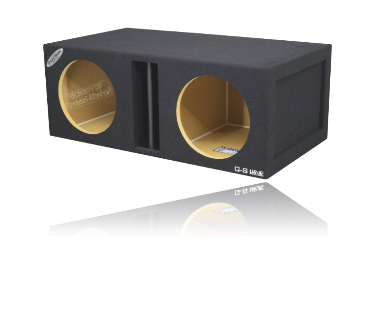 Ground Shaker NP210B Black 10" Dual Slot-Center Ported Sub Box - Singh ...