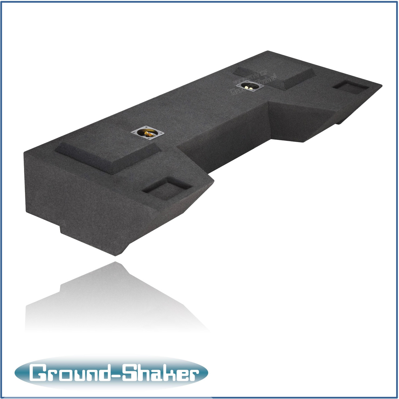 Ground Shaker TDGP212B Black 12" Dual Ported Sub Box Fits Dodge Ram ...