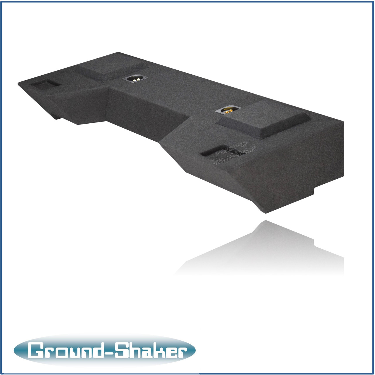Ground Shaker TDGP212B Black 12" Dual Ported Sub Box Fits Dodge Ram ...