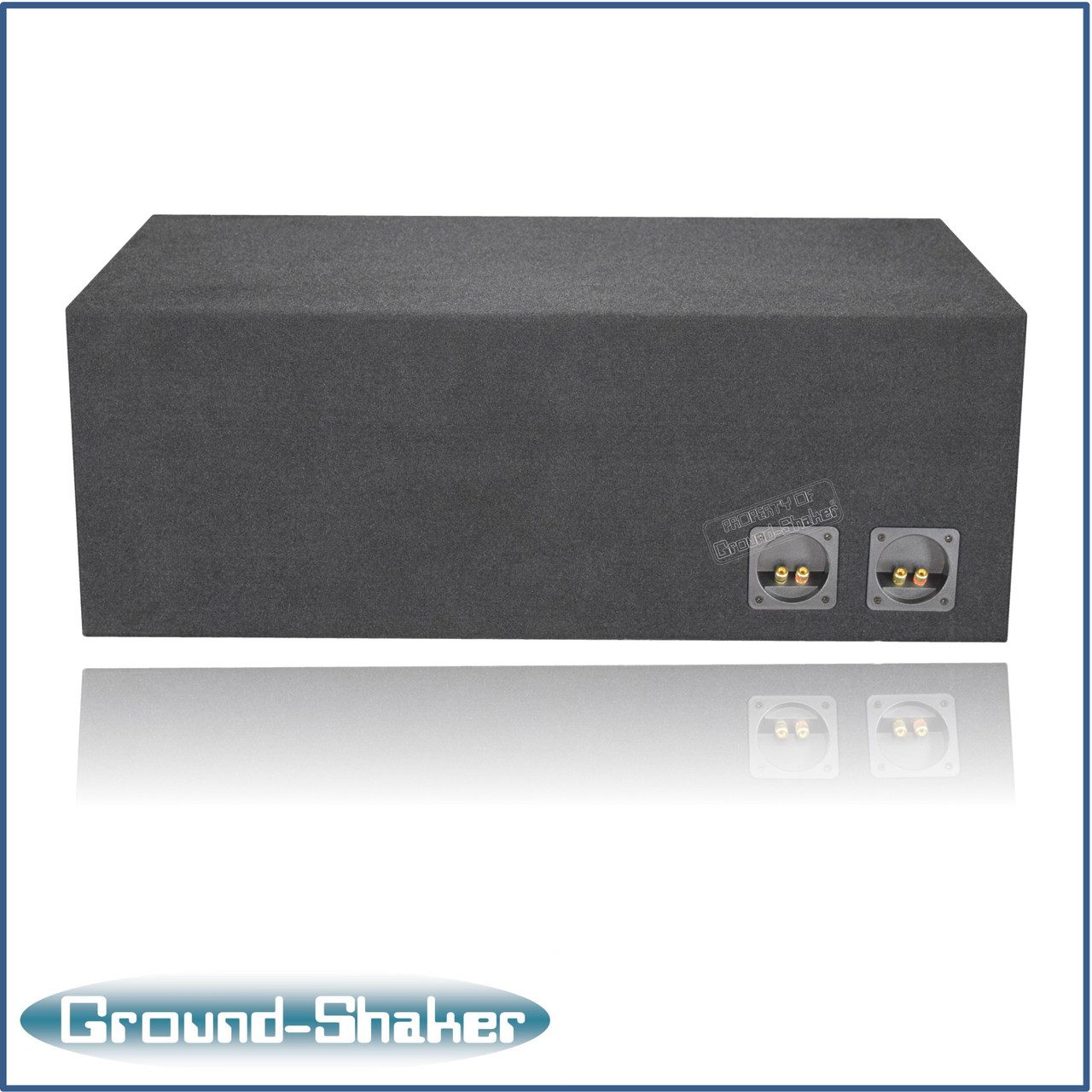 Ground Shaker 32HZ212B Black 12" Dual Competition 32Hz Ported Sub Box ...