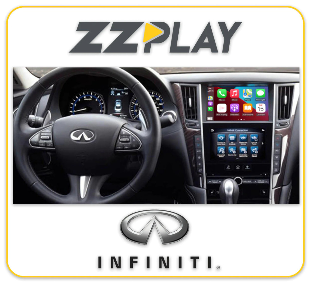 ZZ2 IT2-INF-Q Wireless CarPlay/Android Auto Interface for Select 2015 ...