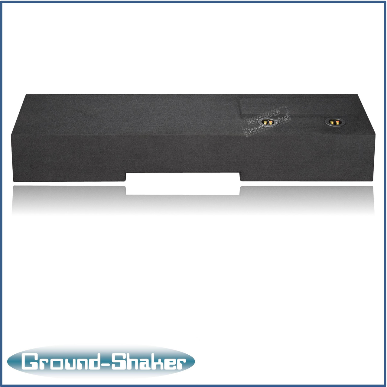 Ground Shaker UTPXL28B Black 8" Dual Forward Firing Ported Sub Box for ...