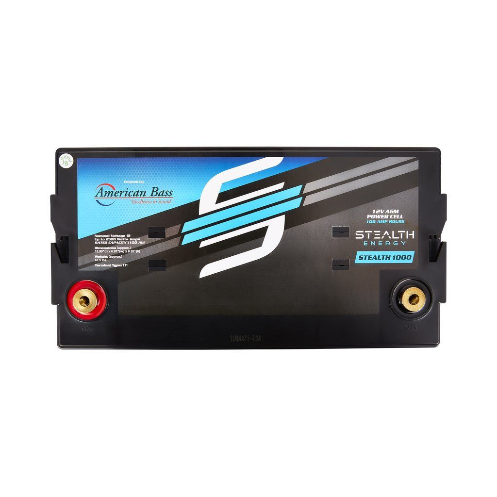 American Bass Stealth 1000 Battery 100A - Singh Electronics