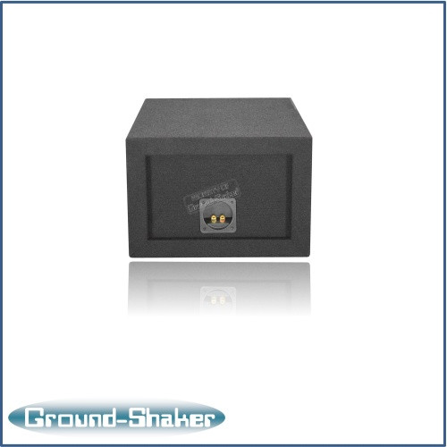 Ground Shaker 30HZ18B Black 8" Single Competition Ported Sub Box ...