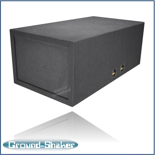 Ground Shaker 30HZ215B Black 15" Dual Competition Ported Sub Box ...