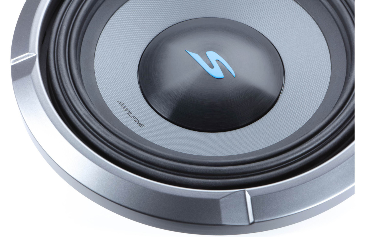 Alpine S2-W10D4 S-Series 10" 600W RMS Subwoofer - Dual 4 Ohm - Singh ...
