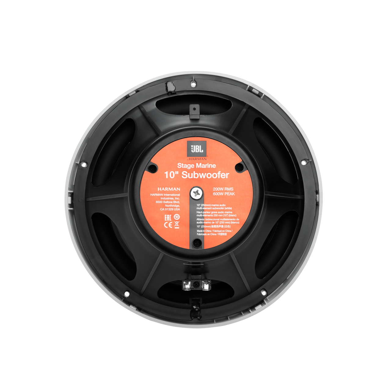 JBL Stage Marine 10 Series 10" 200W RMS Marine Subwoofer - White ...