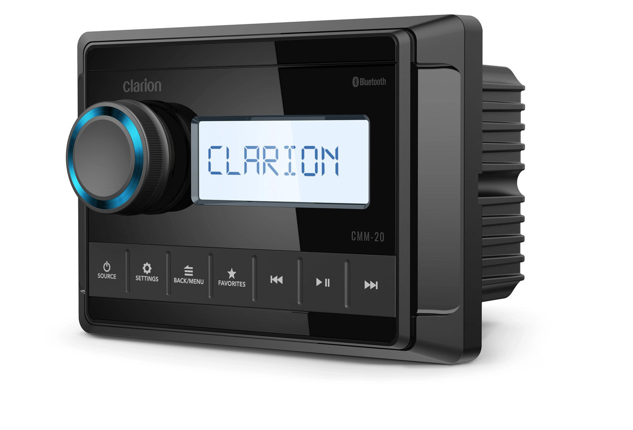 Clarion CMM-20 Marine Digital Media Receiver with High-Contrast Display ...