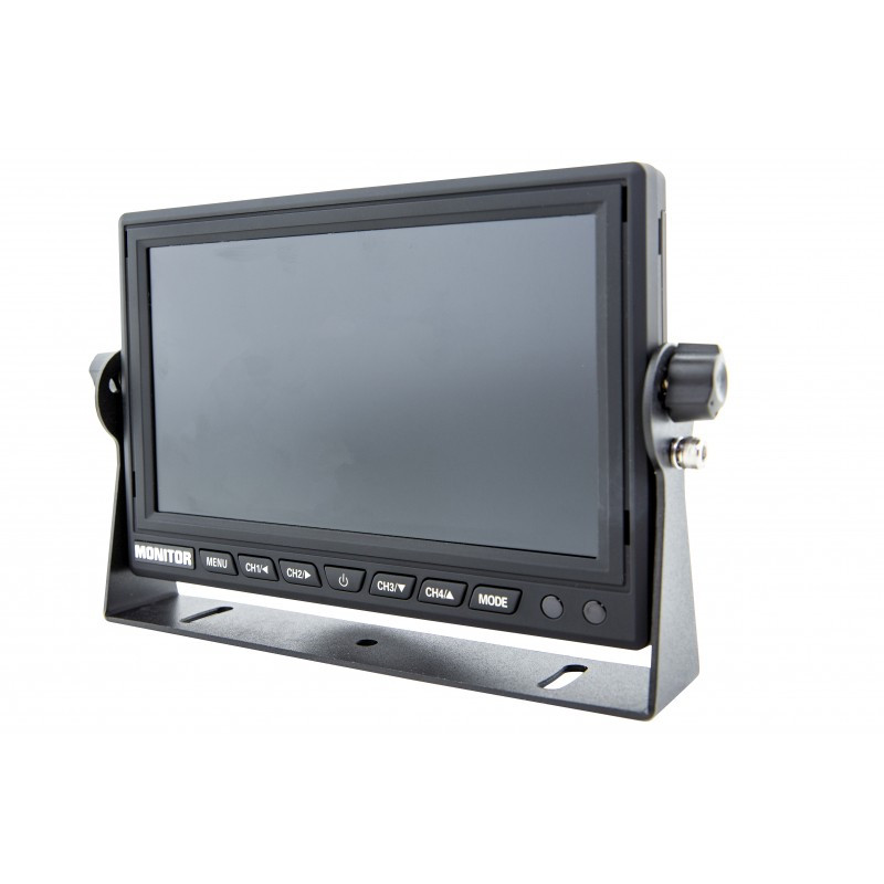 EchoMaster PMON-7044-AHD 7” AHD Monitor with 4 Channel HD Video Inputs ...
