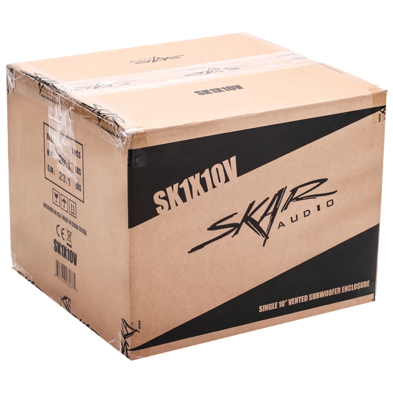 Skar Audio SK1X10V Single 10" Ported Subwoofer Enclosure - Singh ...
