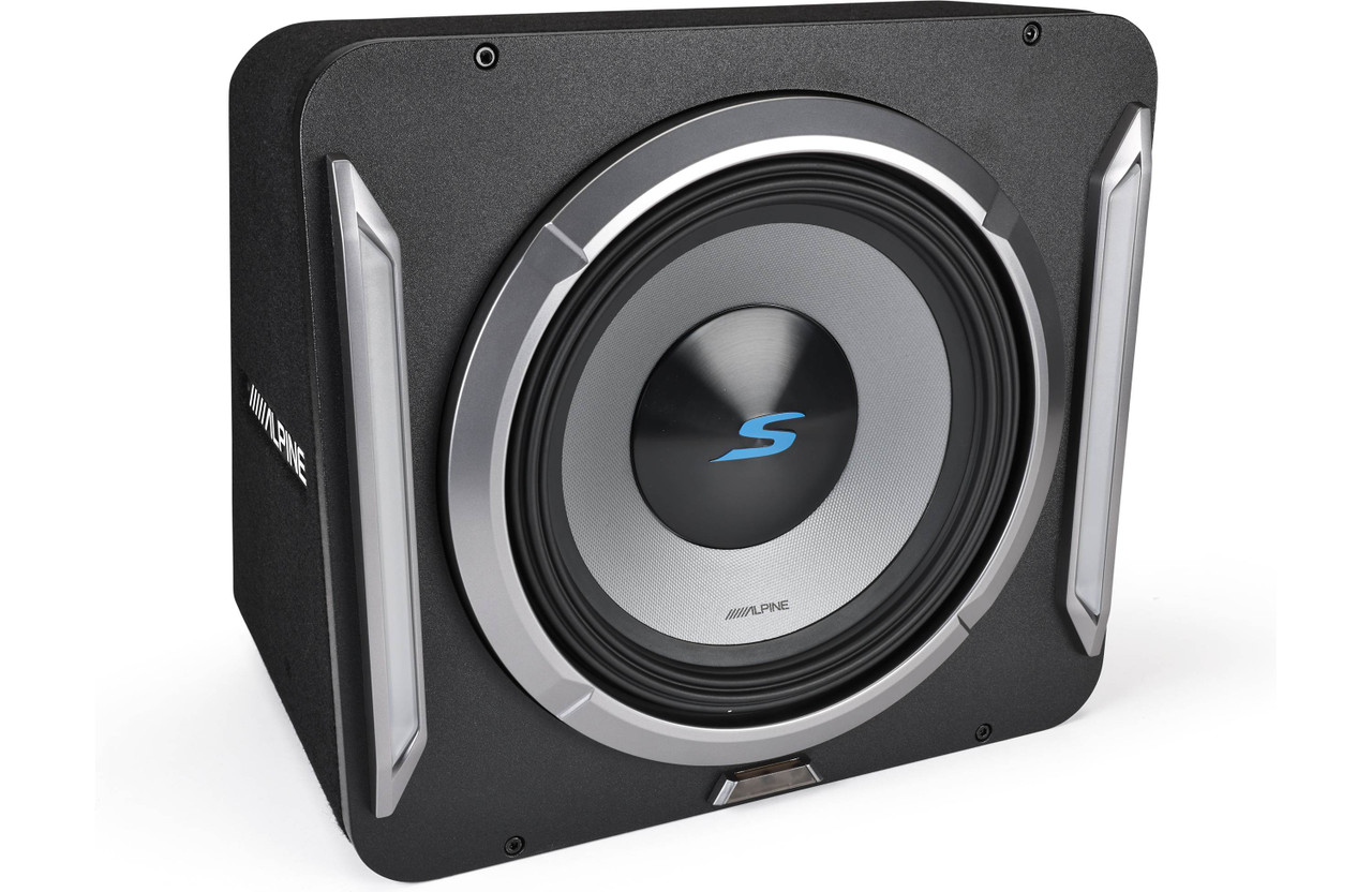 Alpine S2-SB12 PrismaLink S2-Series Sealed Subwoofer Enclosure with 12 ...