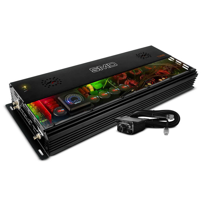 DS18 SMD-8500.1D 8500W RMS Monoblock Amplifier with Voltmeter and ...