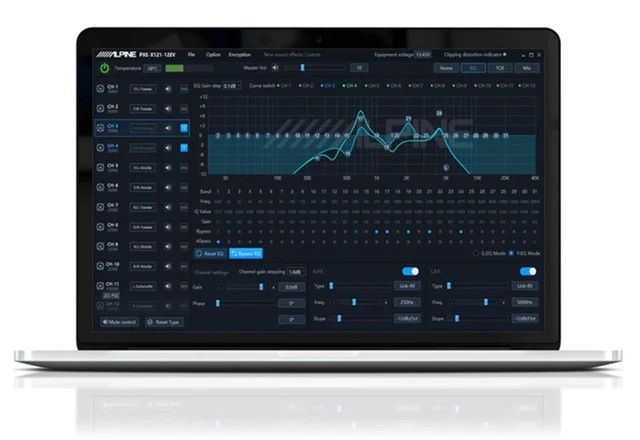 Alpine PXE-X121-12EV 12-Channel Hi-Res Digital Sound Processor and ...