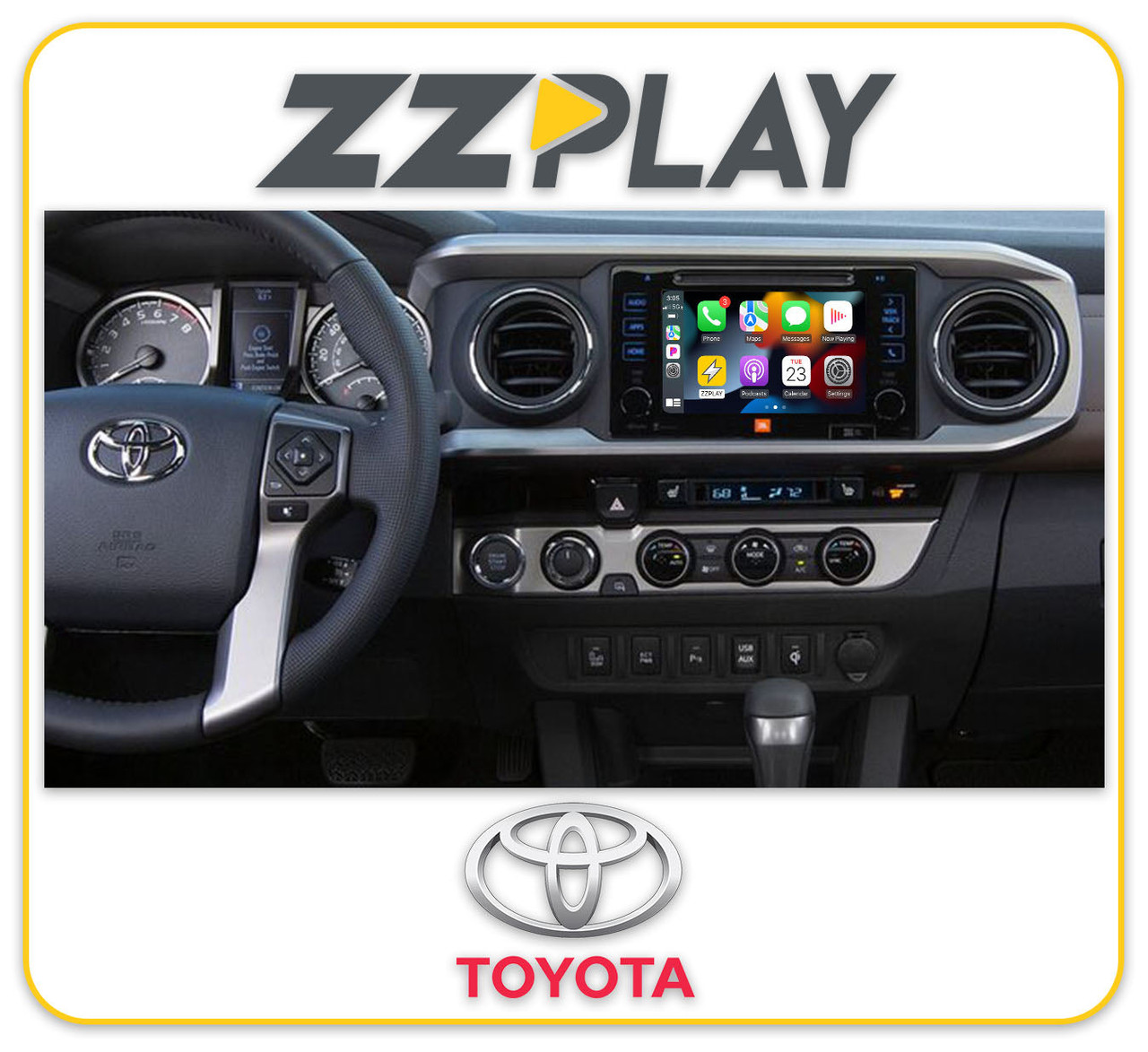 ZZ2 ITZ-TOY2 Wireless CarPlay / Android Auto Interface for Select 2014 ...
