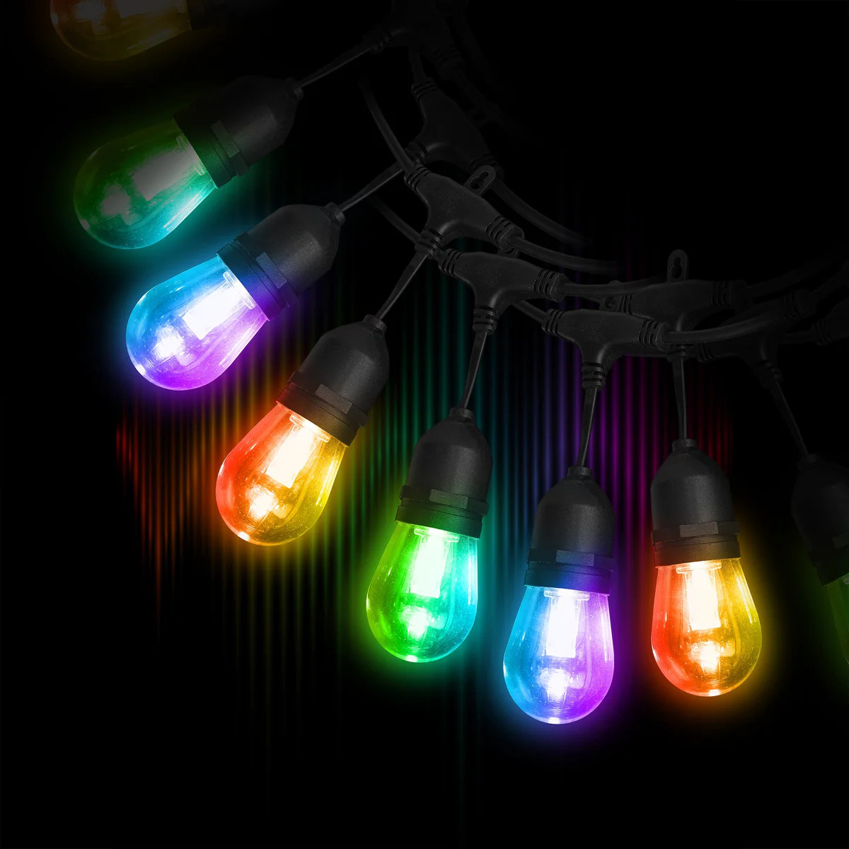 Monster Illuminessence BISTRO+ Smart String Lights, Mult-Colour & Multi ...