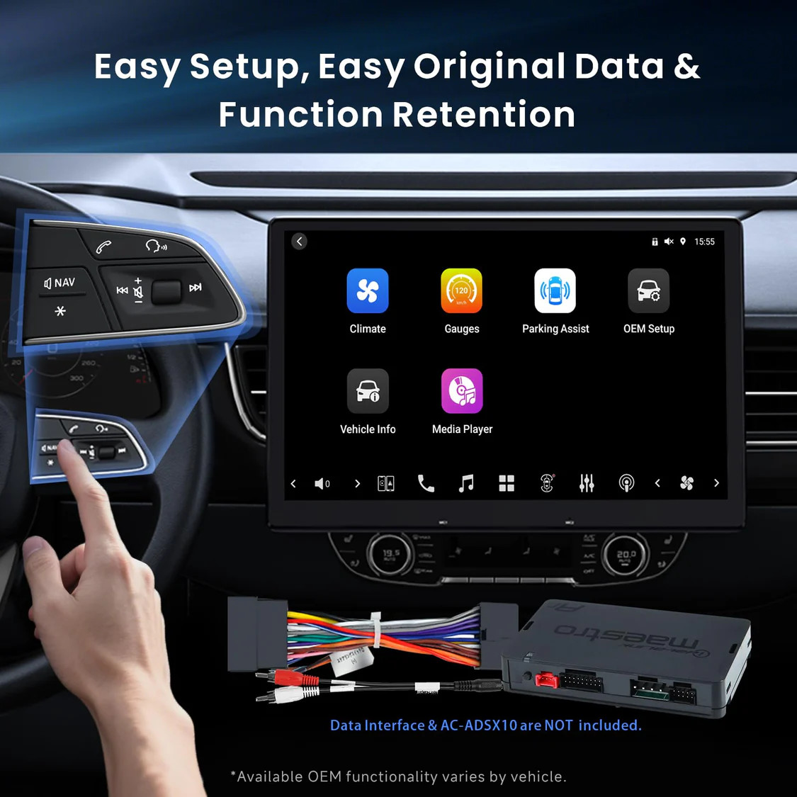 Atoto X10G129E 12.9" Floating Screen Head Unit with Wireless CarPlay ...