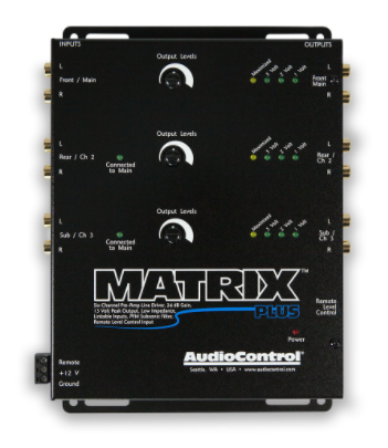 AudioControl Matrix Plus 6-Channel Line Driver (Black) - Singh Electronics