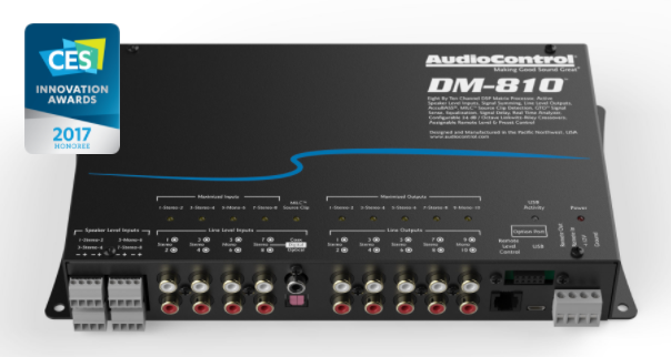 AudioControl DM-810 Premium 8 Input 10 Output DSP Matrix Processor ...