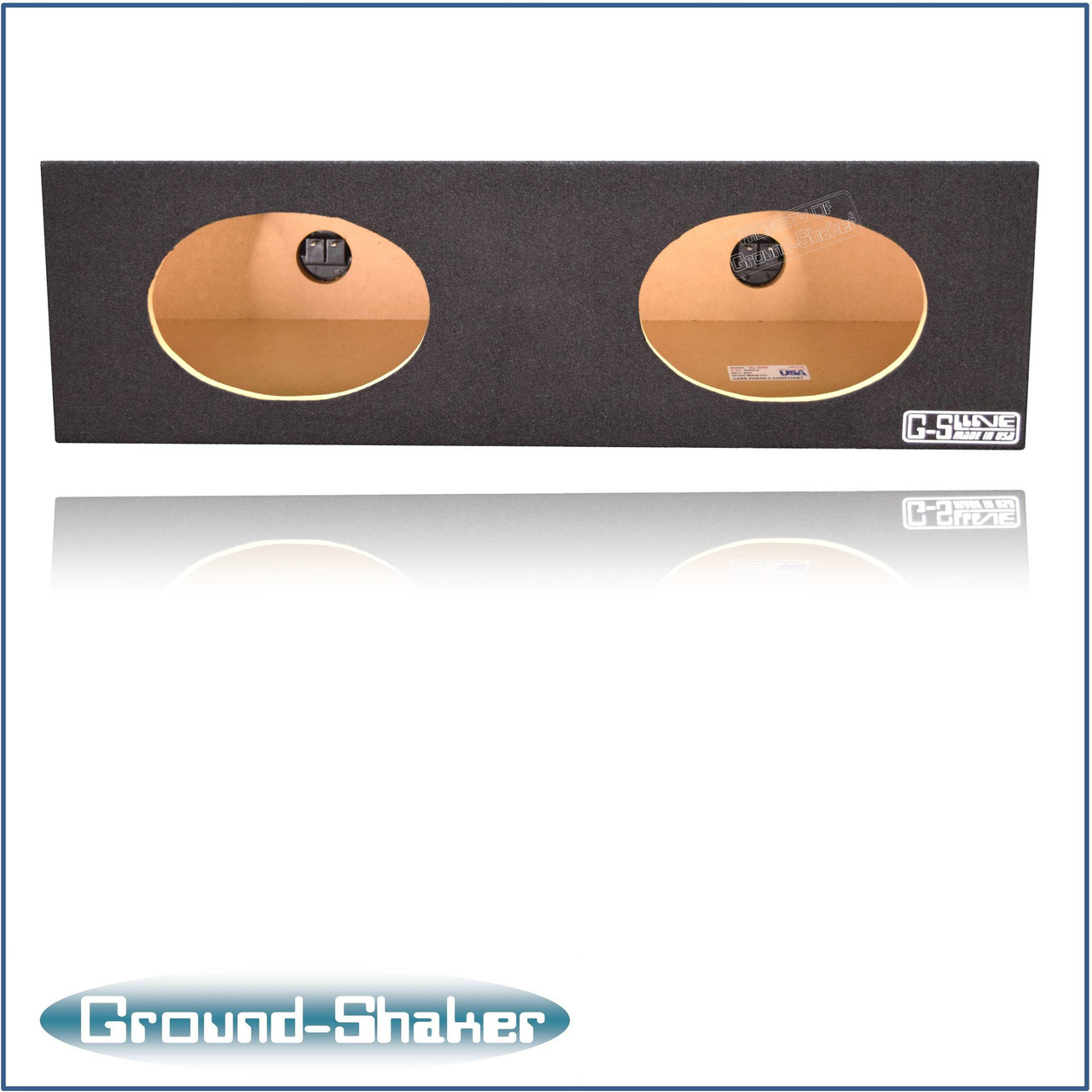 Ground Shaker XL269B Black "6x9" Dual Speaker Enclosure - Singh Electronics