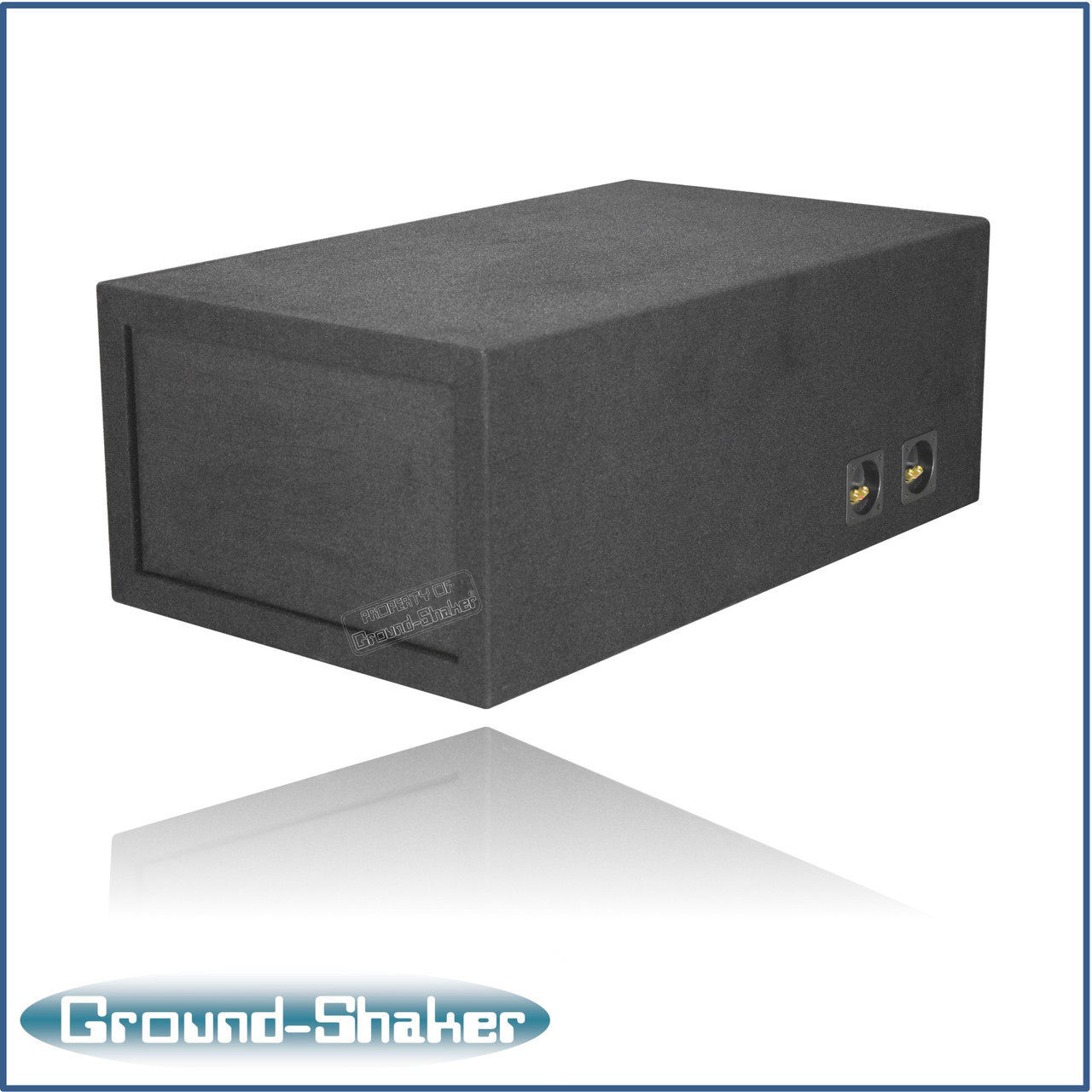 Ground Shaker 30HZ212B Black 12" Dual Competition Ported Sub Box ...