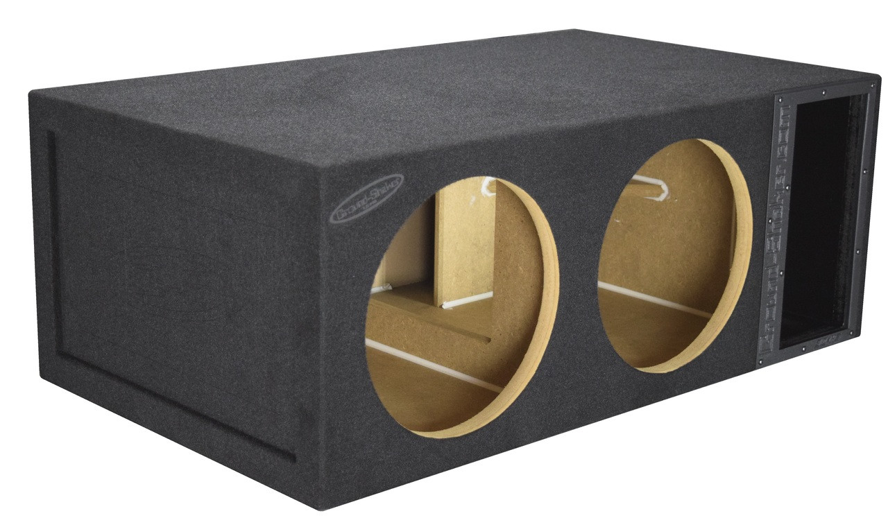 Ground Shaker 30HZ212B Black 12" Dual Competition Ported Sub Box ...