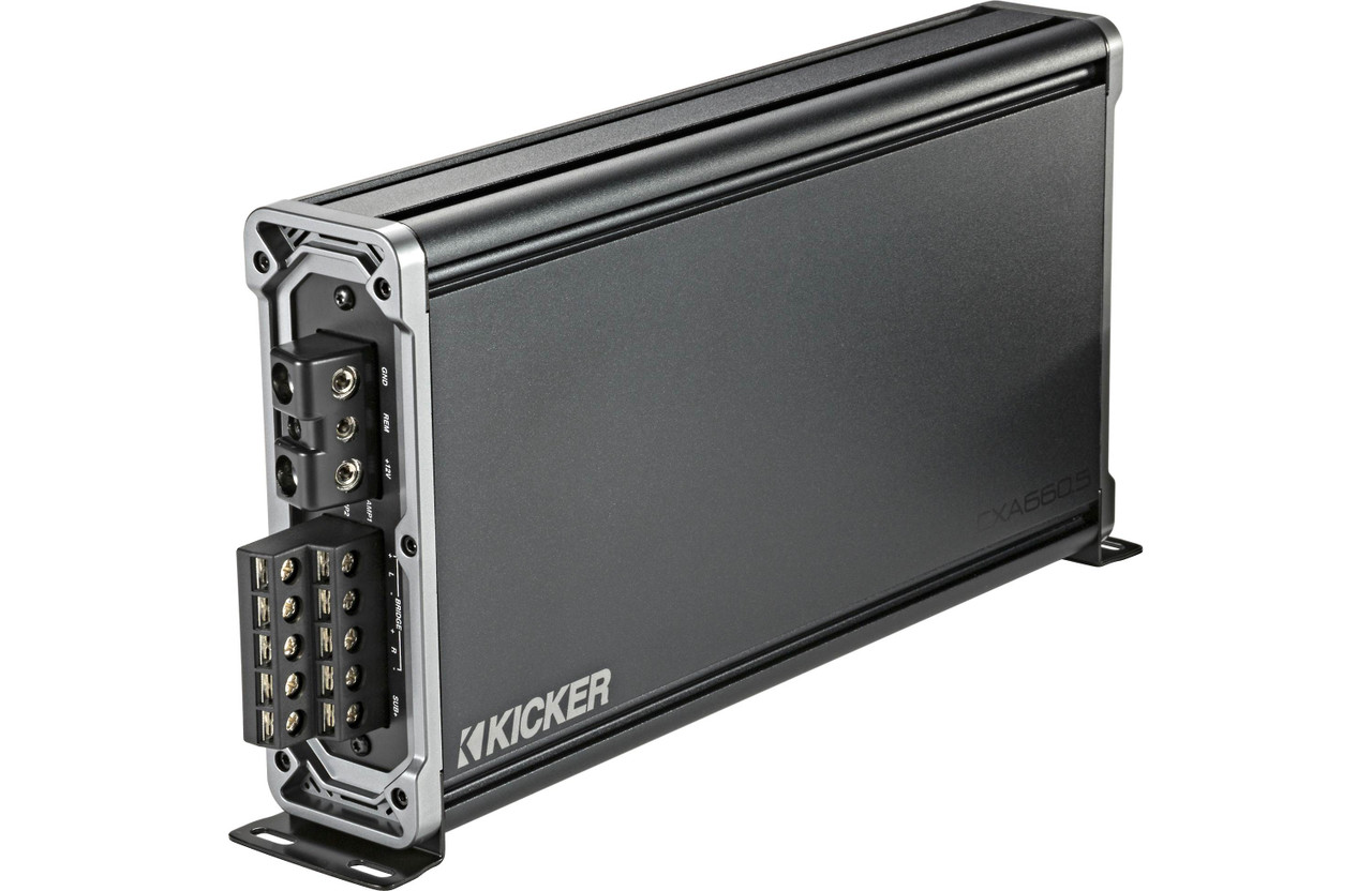 Kicker 46CXA6605 CX Series 5 Channel Car Amplifier — 90W RMS x 4 + 300W ...