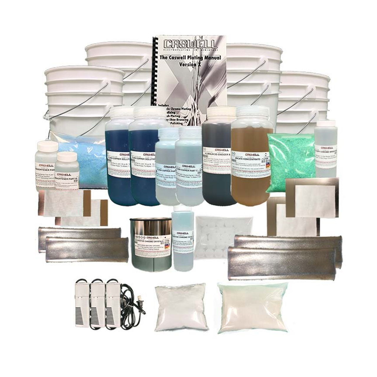 Triple Chrome Plating Kit - 1.5 Gal - Caswell Inc Triple Chrome Plating Kit - 1.5 Gal - Caswell Inc