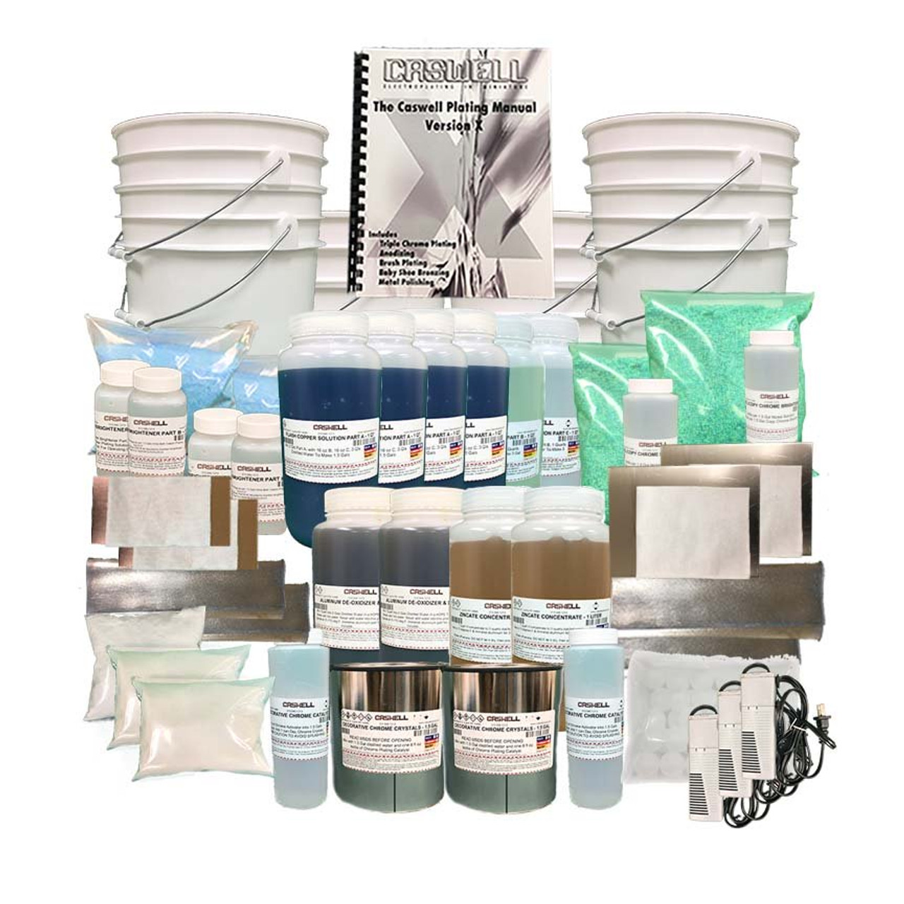 Triple Chrome Plating Kit - 3 Gal - Caswell Inc Triple Chrome Plating Kit - 3 Gal - Caswell Inc