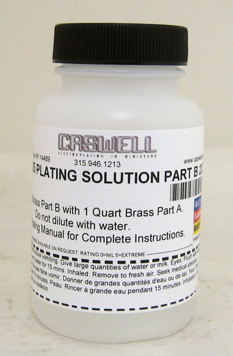 BRASS PLATING SOLUTION PART B 2OZ - Caswell Inc