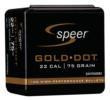 Speer Gold Dot Component Rifle Bullets .224 cal .224" 75 gr GOLD DOT SP ...