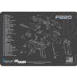 Cerus Gear Sig 220 Handgun Schematic Cleaning Mat 12x17 Grey - Tactical ...