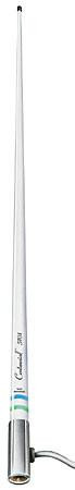 Shakespeare 5101 White 8' 6dB VHF Antenna Chrome Ferrule 15' RG58 Cable ...