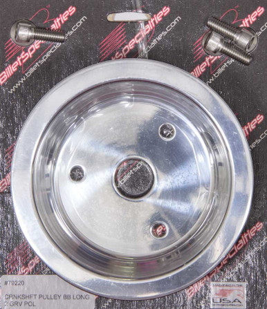 BBC 2 GRV Crank Pulley LWP Polished - Tactical Surplus USA