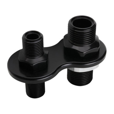 A/C Bulkhead 2-Port Black - Tactical Surplus USA