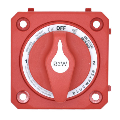 Bluewater Off/1/2/Both Battery Switch - Panel Mount - Red - Tactical ...