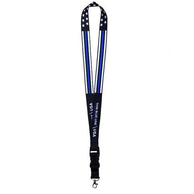 Thin Red Line Lanyard - Stars and Stripes - Tactical Surplus USA