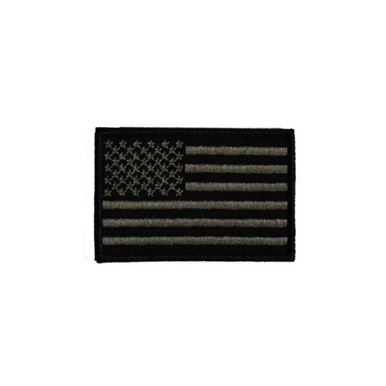 Morale Flag Patch - Us Flag Patch, Black - Tactical Surplus USA