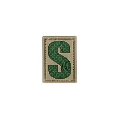 Letter S Morale Patch - Tactical Surplus USA